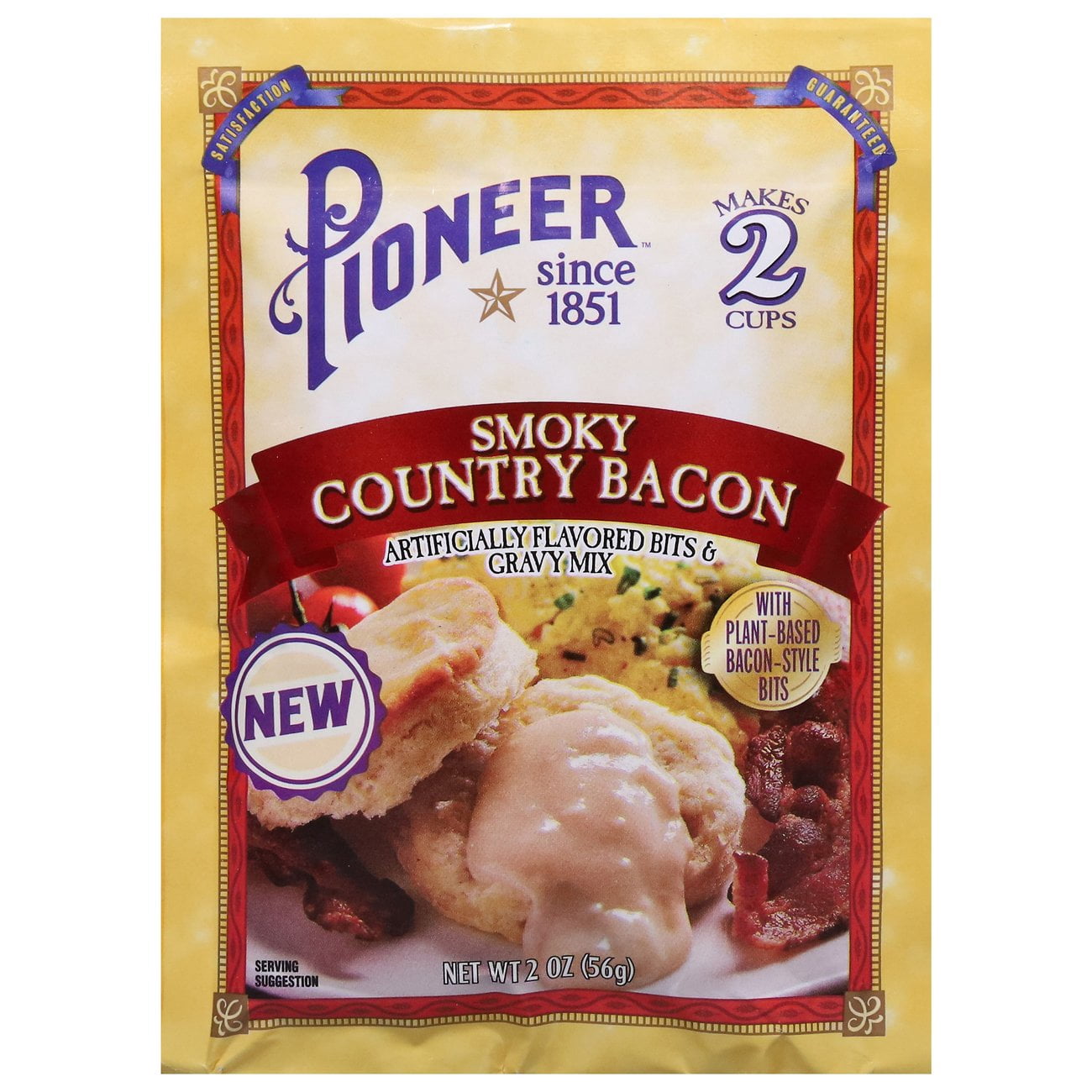Pack of 4 Pioneer Smoky Country Bacon Gravy Mix - 2 oz - Package may ...