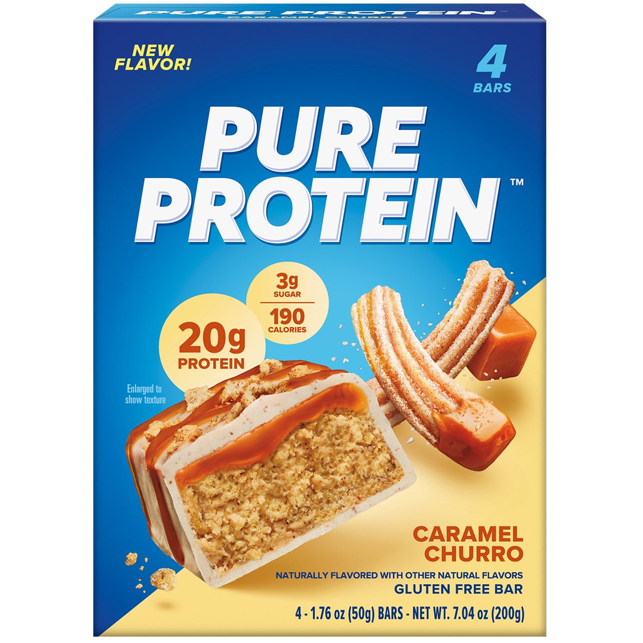 Pack of 4 Pure Protein Caramel Churro - 4 ea - Package may vary ...