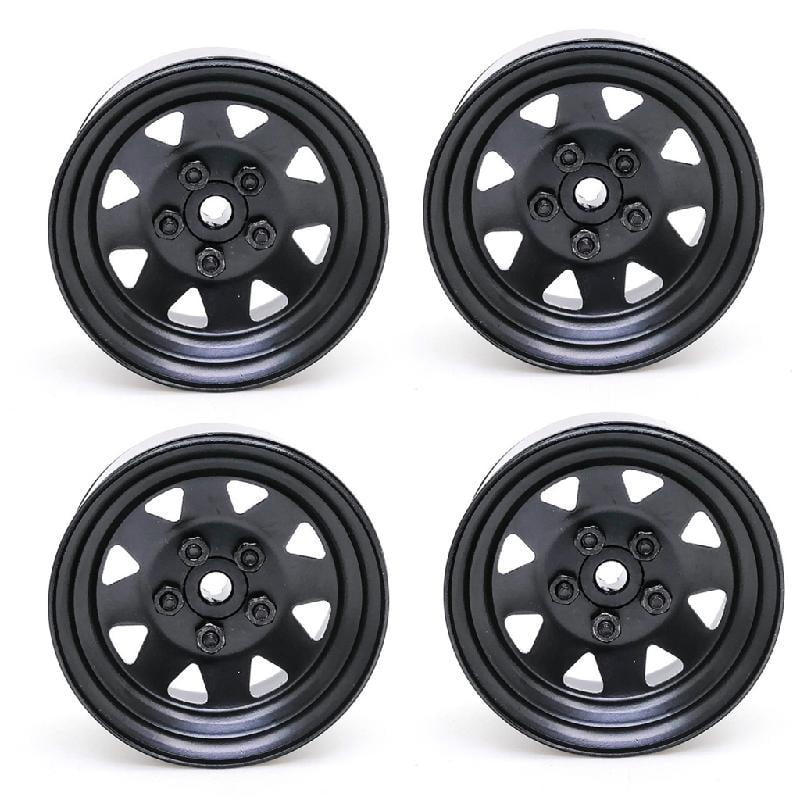 Pack of 4 RC Crawler Wheel Hubs Rims Anti-Collision for 1:10 RC Off ...