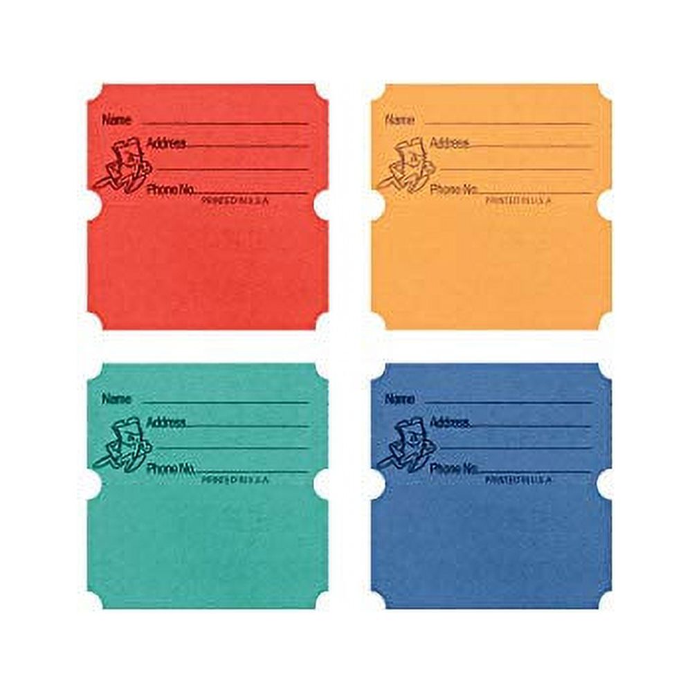 Pack of 4 Red and Green 50/50 Raffle Decorative Party Ticket Rolls 1 ...