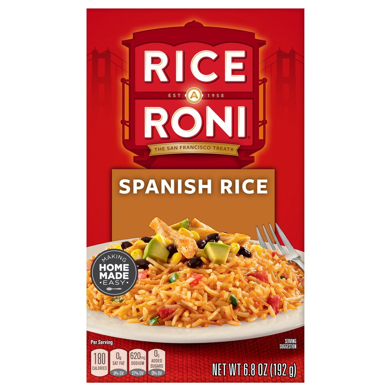 Pack of 4 Rice A Roni Spanish Rice - 6.8 oz - Package may vary ...