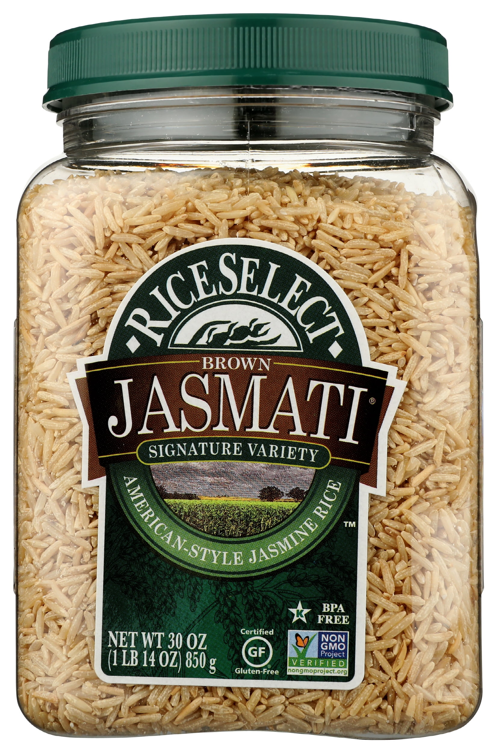 Pack of 4, Riceselect Jasmati Brown Rice, 30 oz - Walmart.com