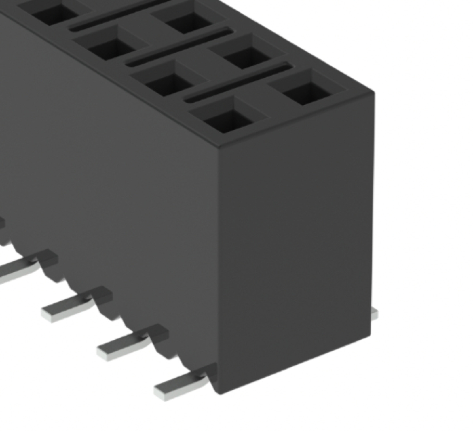 Pack of 4 SSM-106-L-DV Connector 12 Position Receptacle, Pass Through Connector 0.100 (2.54mm ...