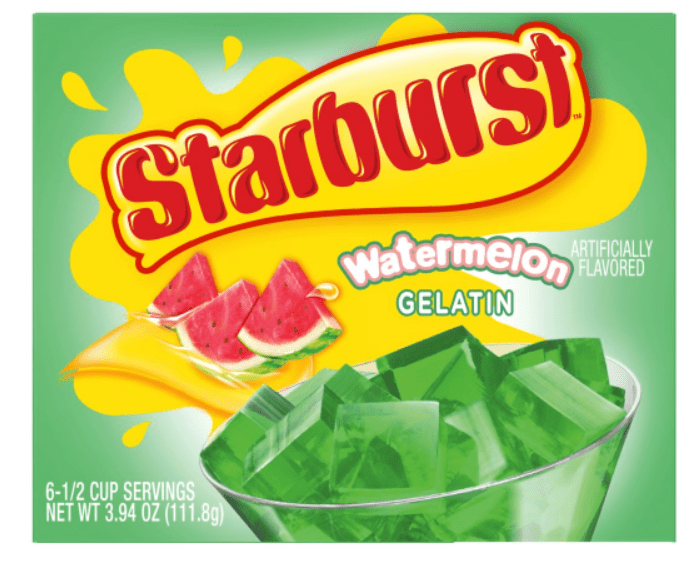 Pack of 4 STARBURST WATERMELON GELATIN MIX, 3.94 OZ - Walmart.com