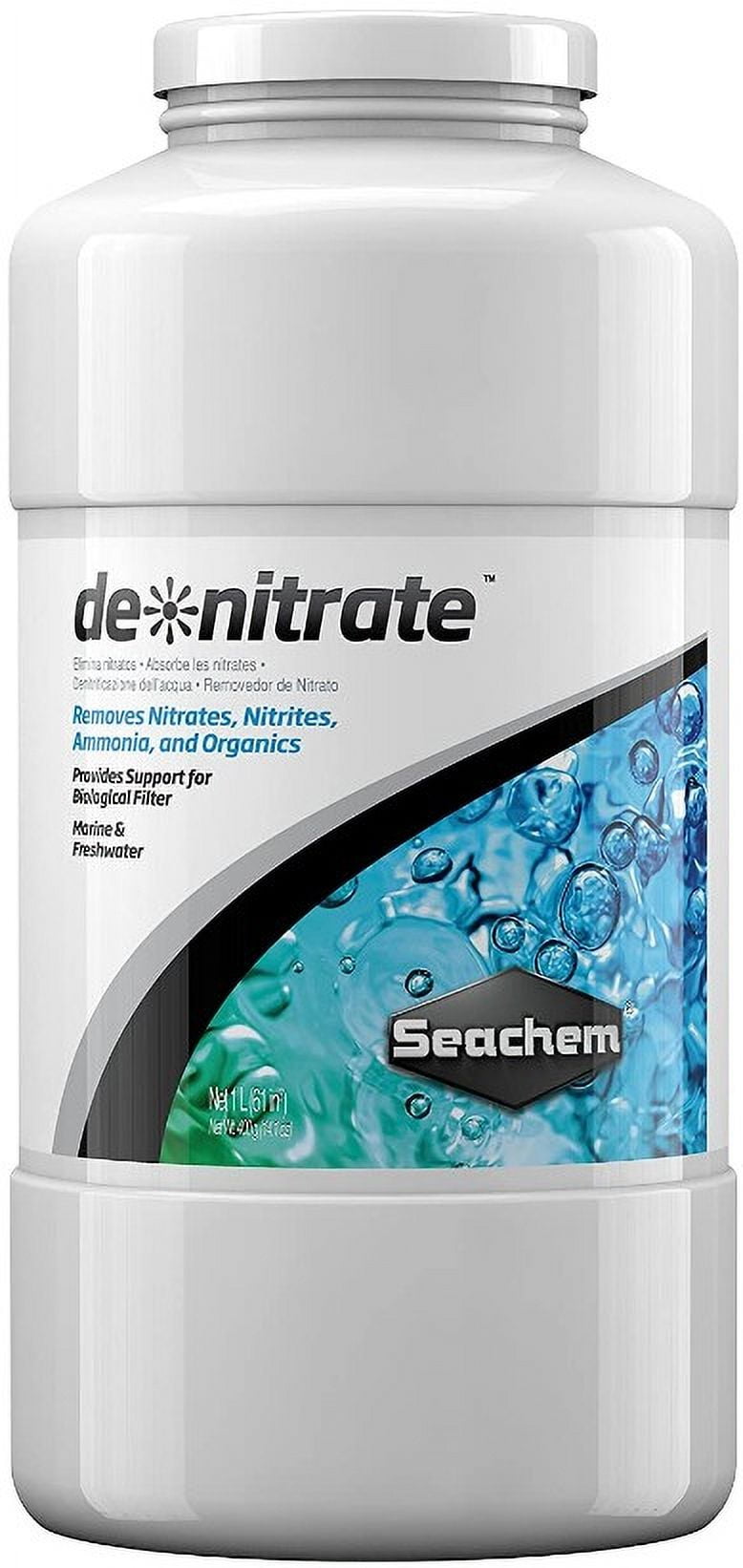 [Pack of 4] Seachem De-Nitrate Nitrate Remover 1 liter - Walmart.com