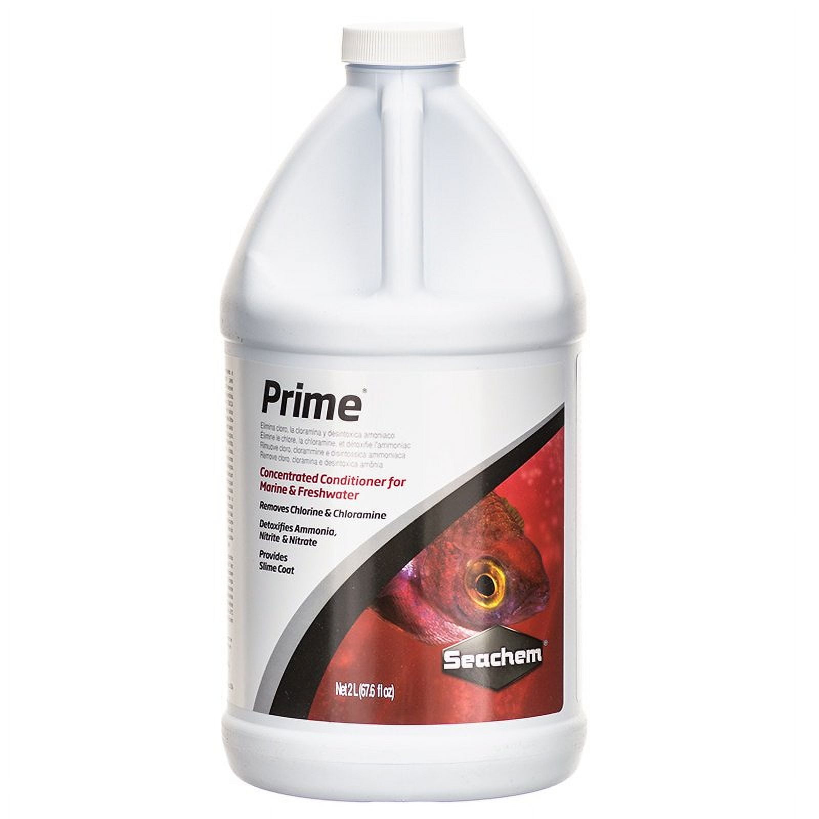 [Pack of 4] Seachem Prime Water Conditioner 2 liter - Walmart.com
