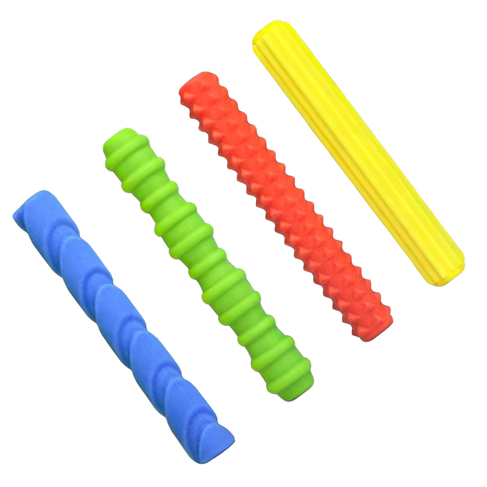 Pack of 4 Silicone Stress Relief Pen Grips for Pencils and Markers ...