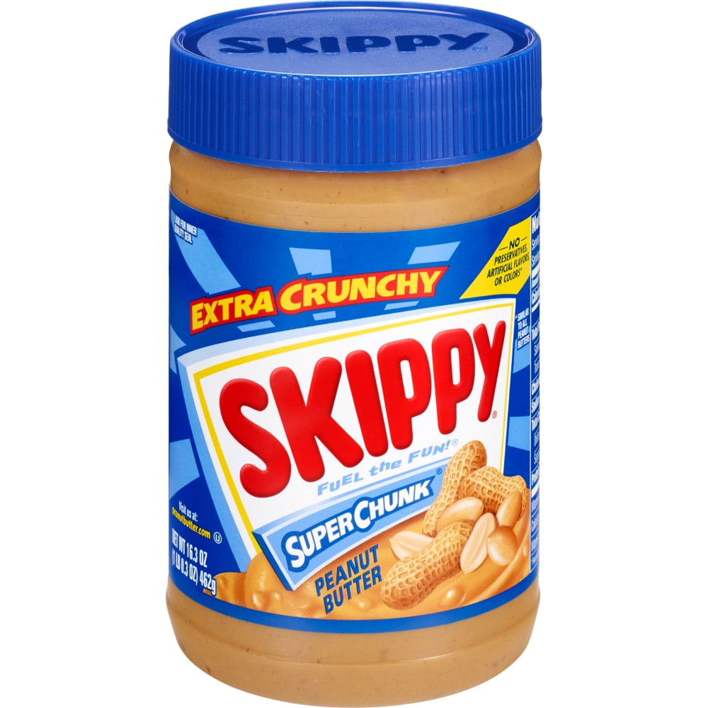 Pack of 4 Skippy Super Chunk Extra Crunchy Peanut Butter Spread, 16.3 ...