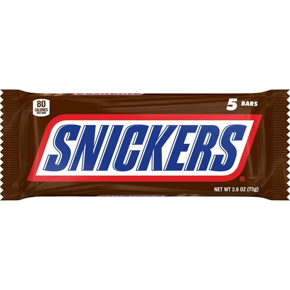 Pack of 4 Snickers Chocolate Fun Size Candy Bars - 5 pk - Package may ...