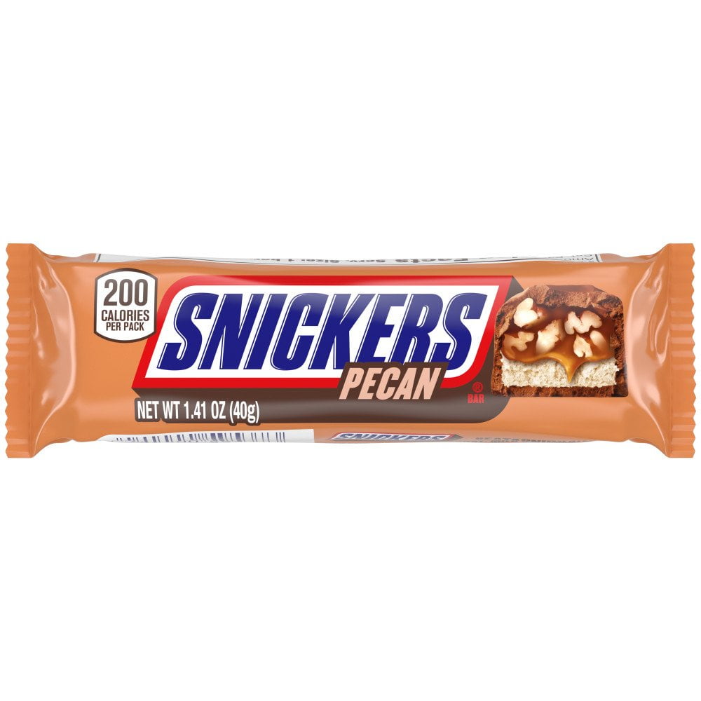 Pack of 4 Snickers Pecan Milk Chocolate Bar - 1.41 oz - Package may ...