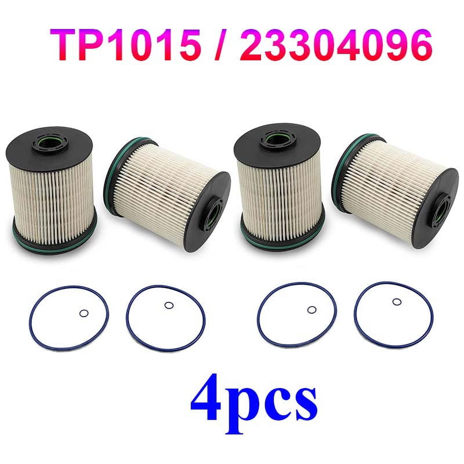 Pack of 4 TP1015 Fuel Filter Kit for 6.6L Duramax Diesel Chevrolet GMC ...