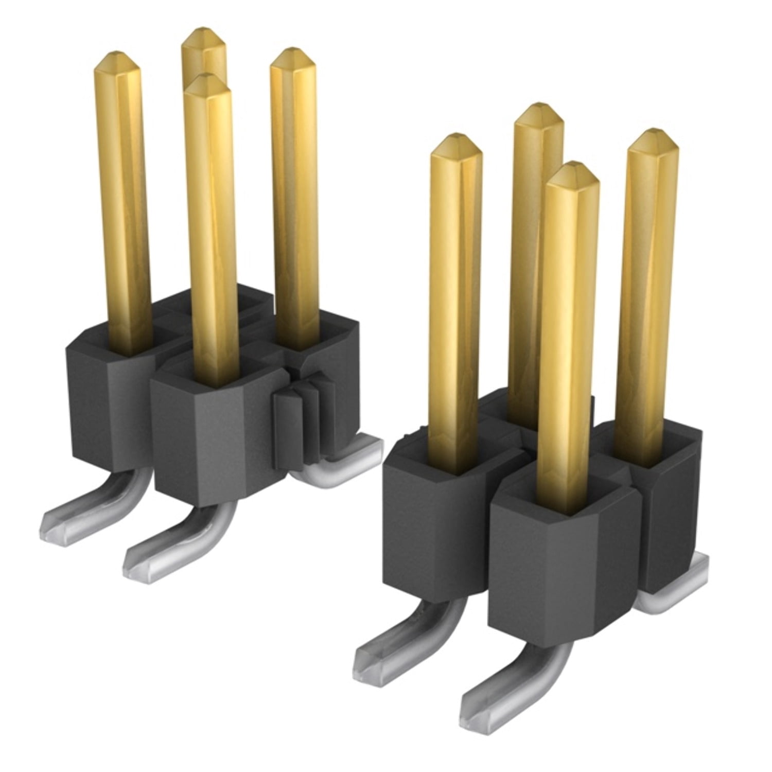 Pack of 4 TSM-107-01-L-DV-006 Connector Header Surface Mount 14 ...