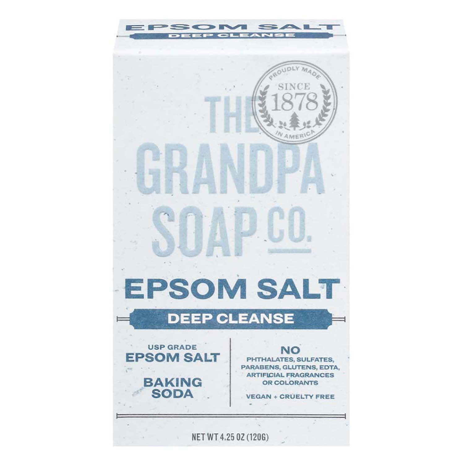 Pack of 4 The Grandpa Soap Co. Epsom Salt Deep Cleanse Bar Soap - 4.25 ...