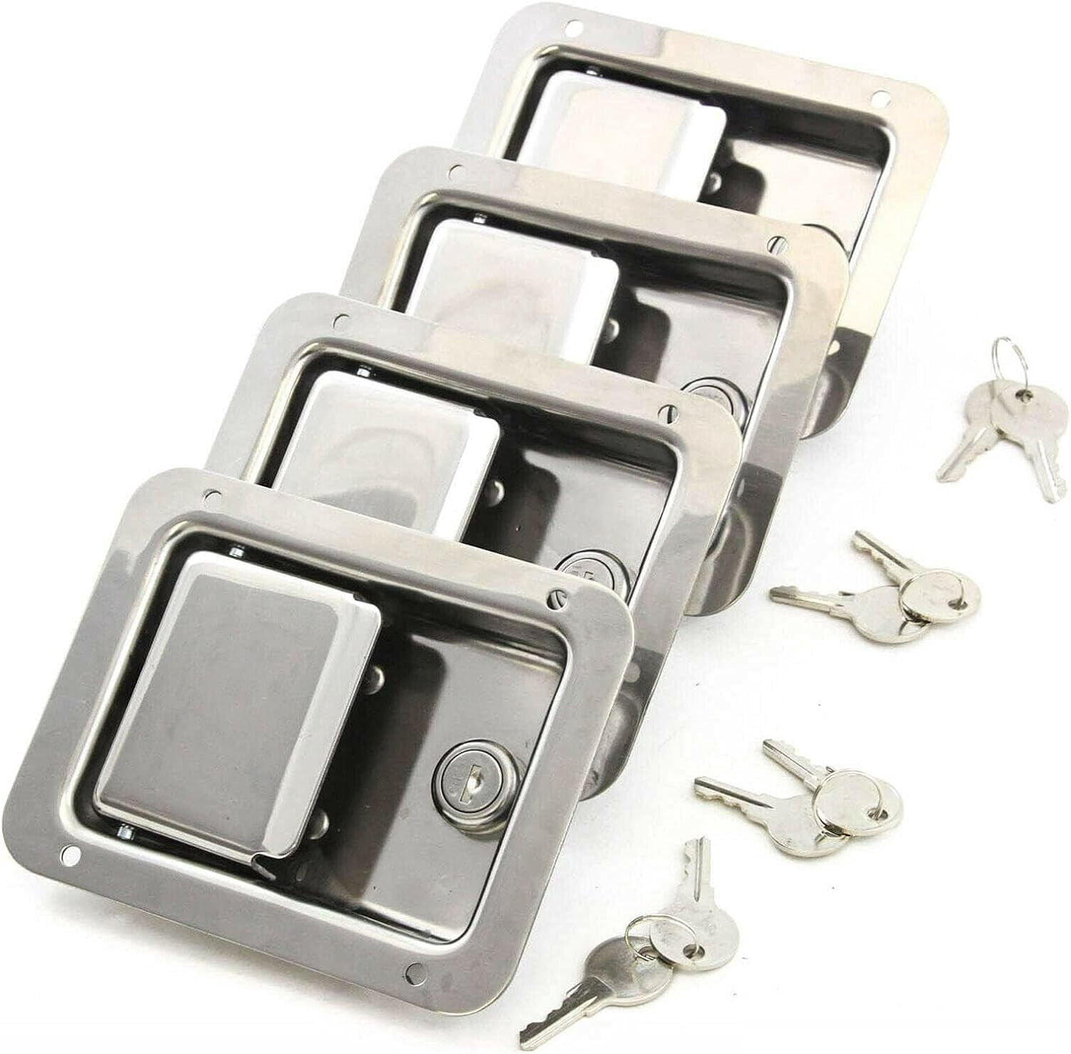 Pack of 4 Trailer Door Latches - Stainless Steel Camper RV UTV ATV ...