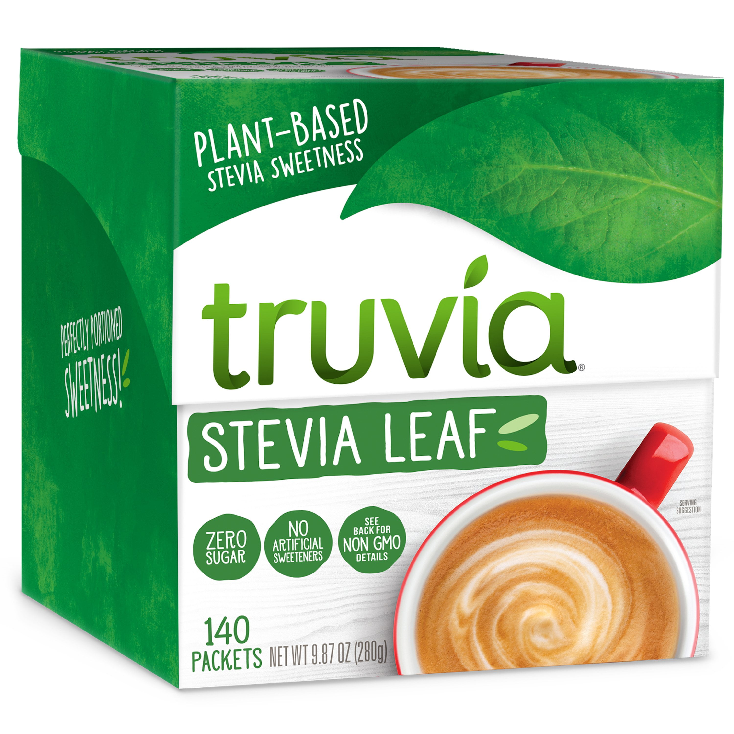 Pack of 4 Truvia Calorie-Free Stevia Leaf Sweetener Packets - 140 ct ...