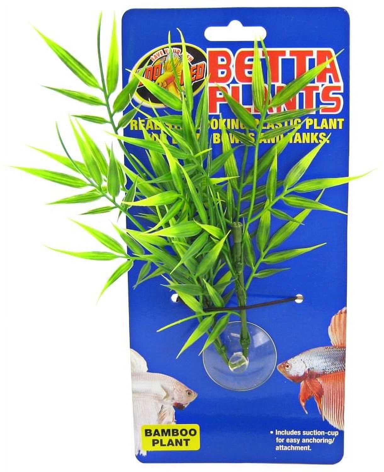[Pack of 4] Zoo Med Bamboo Betta Plant Aquarium Ornament 1 count ...