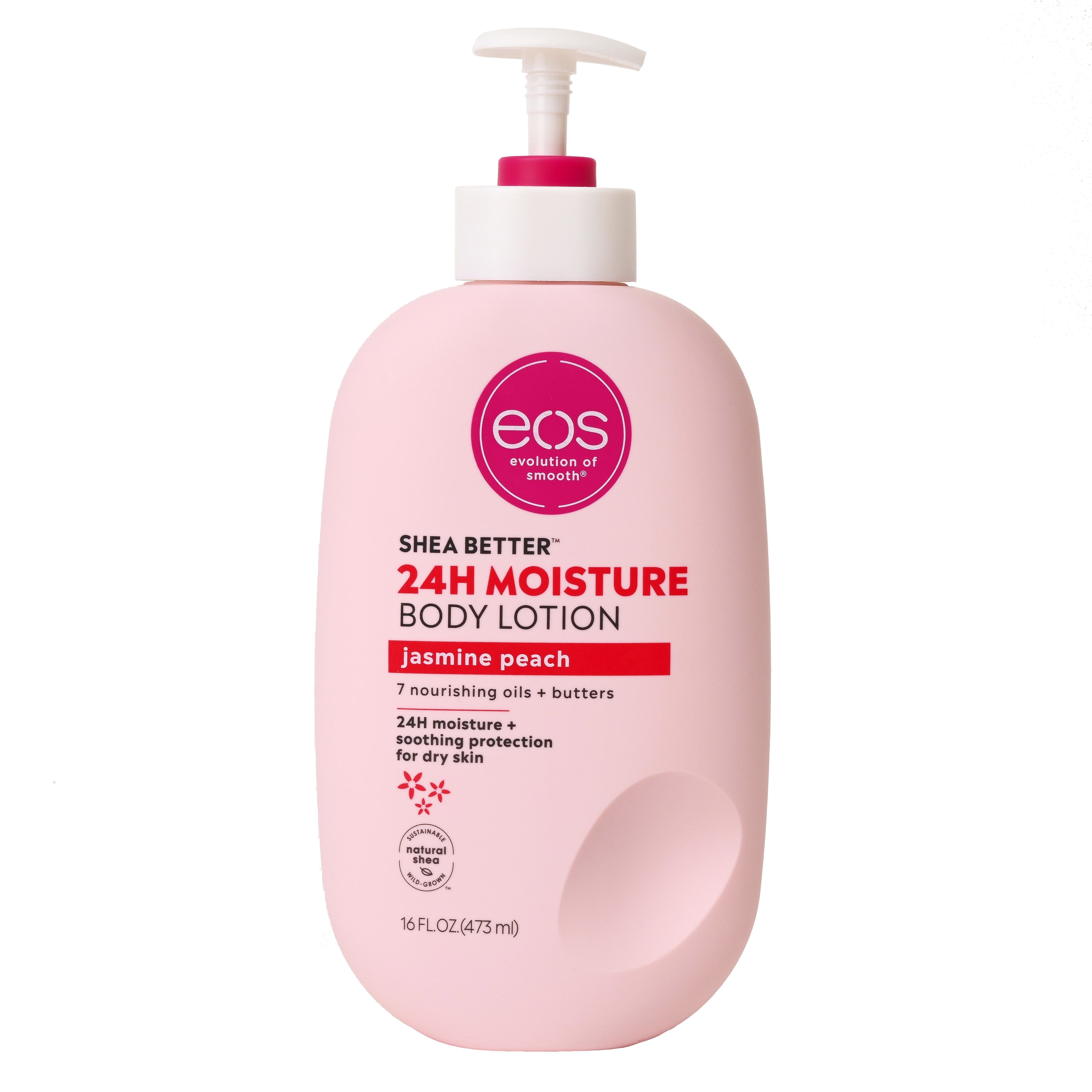 Pack of 4 eos Shea Better 24H Moisture Body Lotion - Jasmine Peach - 16 ...