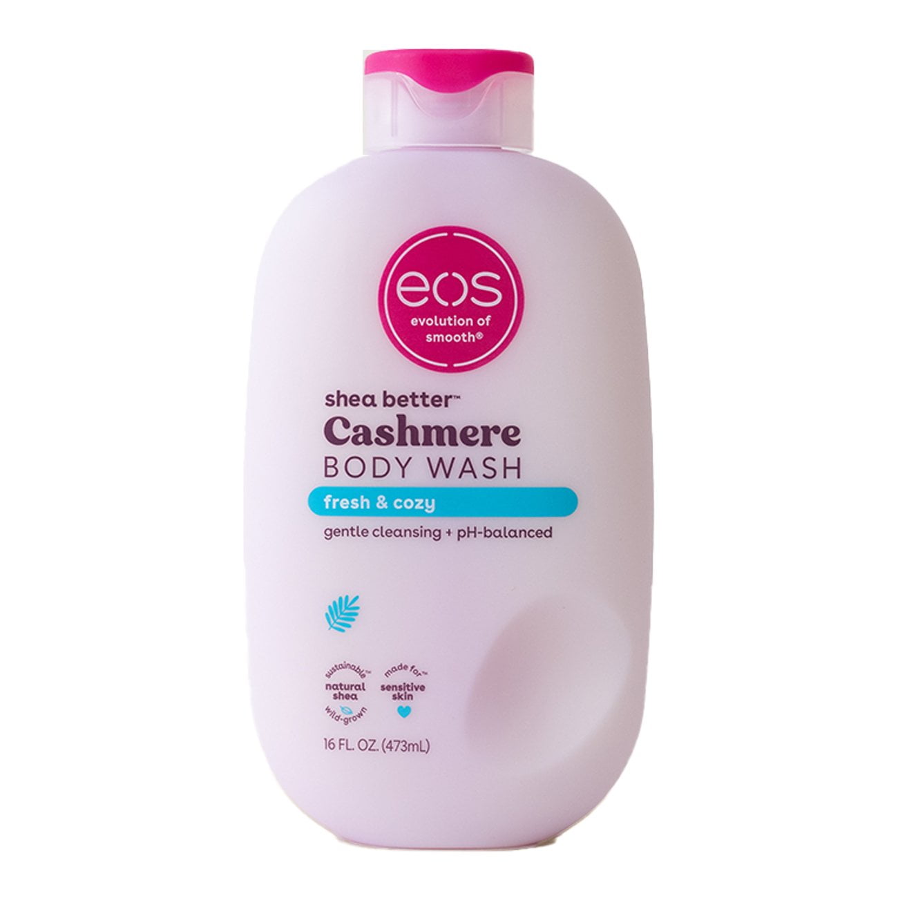 (24 pack) eos Shea Better Cashmere Body Wash - Fresh & Cozy, Creamy Gel Formula, 16 oz ...
