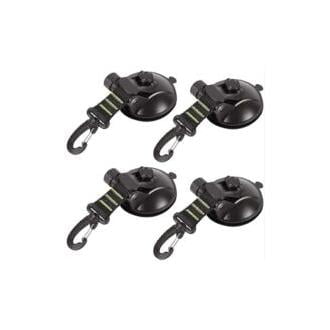 Pack of 4 suction cup anchors for camping tarpaulin, multi-function ...