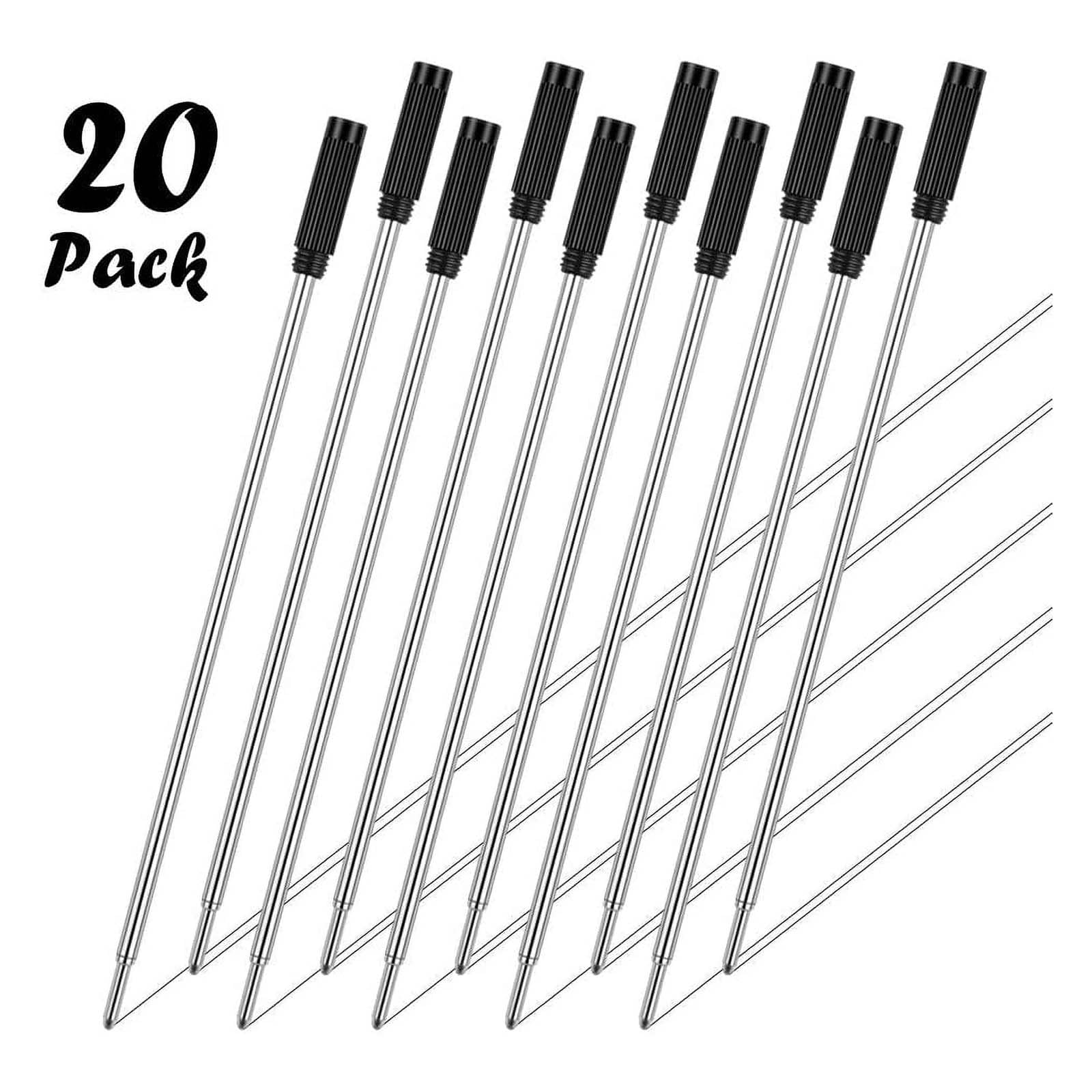 Pack of 40 Ballpoint Pen Refills,1 mm Retractable Pen Refills,Ballpoint ...