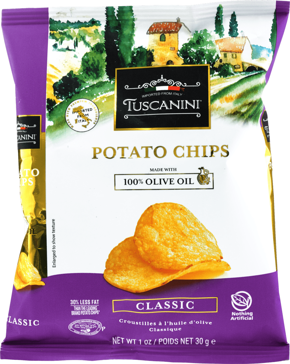 (Pack of 40), Tuscanini Classic Potato Chips made with 100% Olive Oil ...