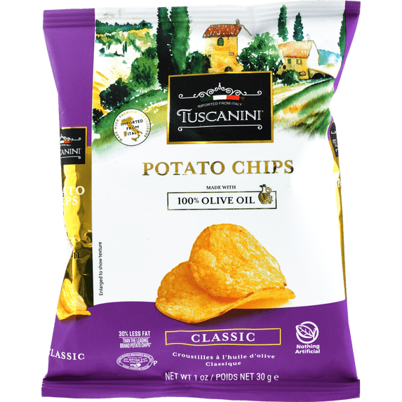 (Pack of 40), Tuscanini Classic Potato Chips made with 100% Olive Oil ...