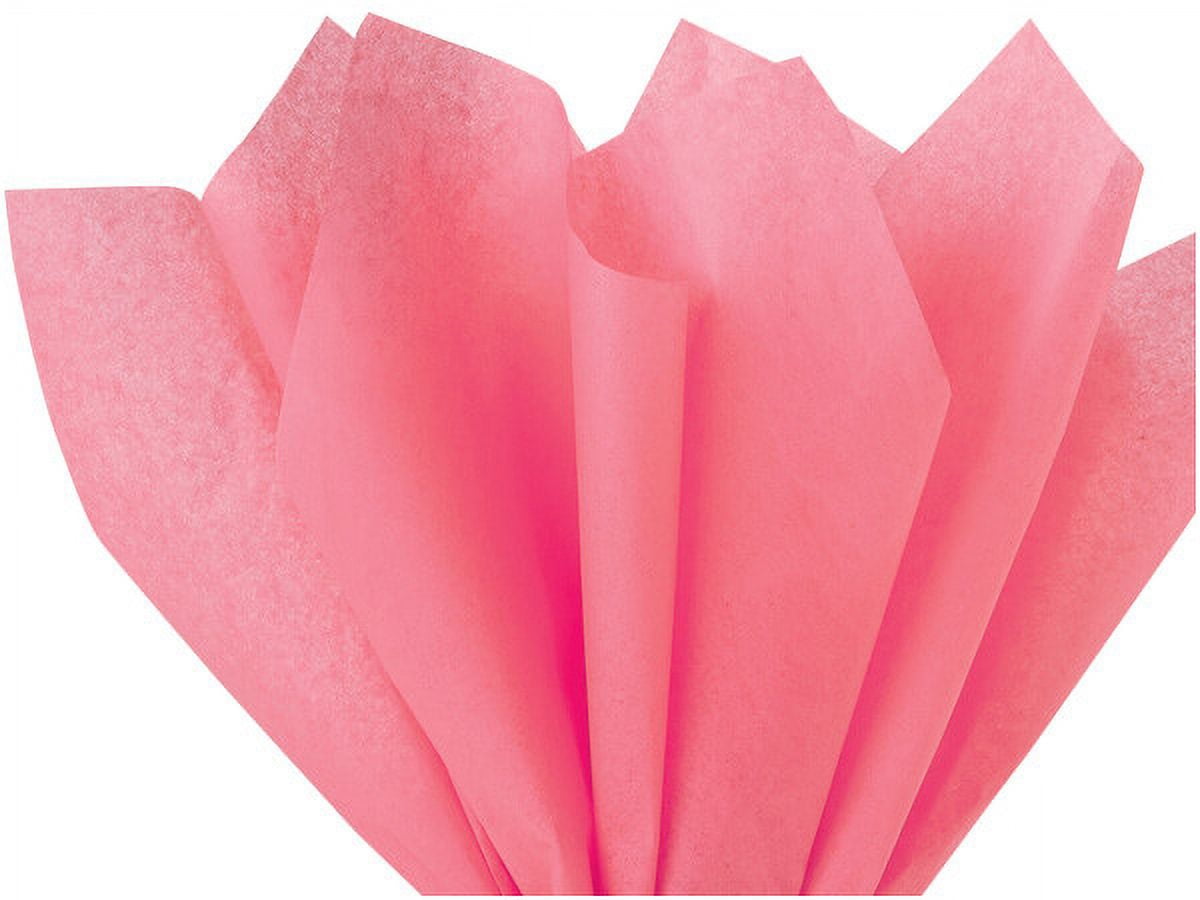Nas Solid Coral Rose Tissue Paper, Pack of 480 20x30 Sheets, Made from ...