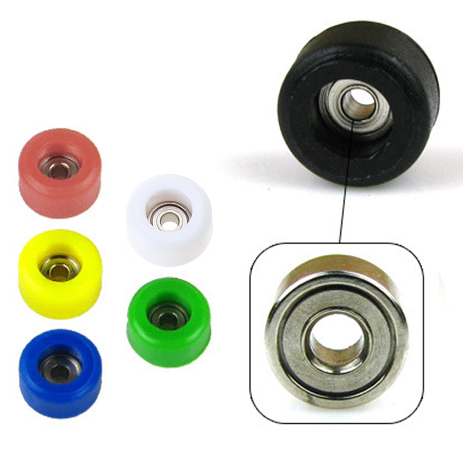 Pack of 4Pcs Truck Bearing Wheels for Finger Skateboard Roller Skate ...