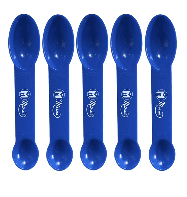 (Pack of 5) 2in1 Miras Measuring Spoons With Tablespoon and Teaspoon ...
