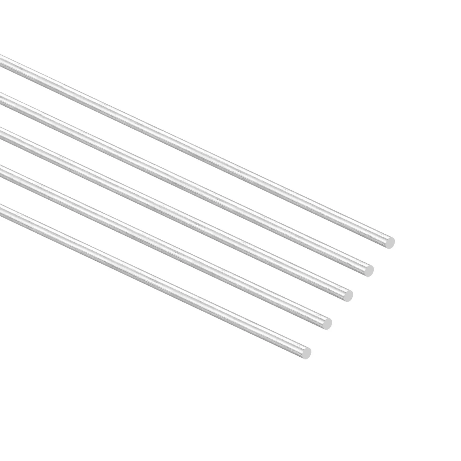 Pack of 5 304 Stainless Steel Round Rods 2.5mm x 400mm Solid Shaft Rods ...