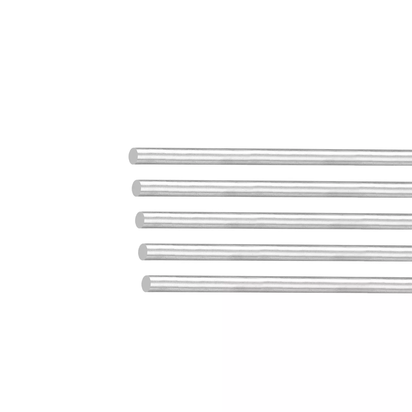 Pack of 5 304 Stainless Steel Round Rods 4mm x 400mm Solid Shaft Rods ...