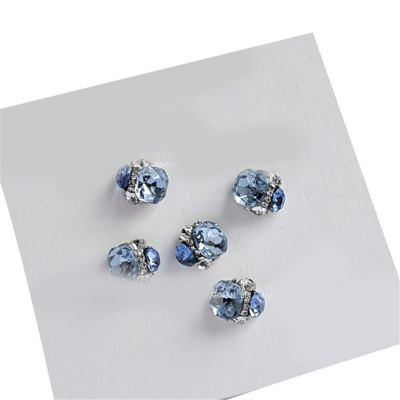 Pack of 5 Charms Clear Nails Art Charms 3D Rhinestones Charms Nails Art ...