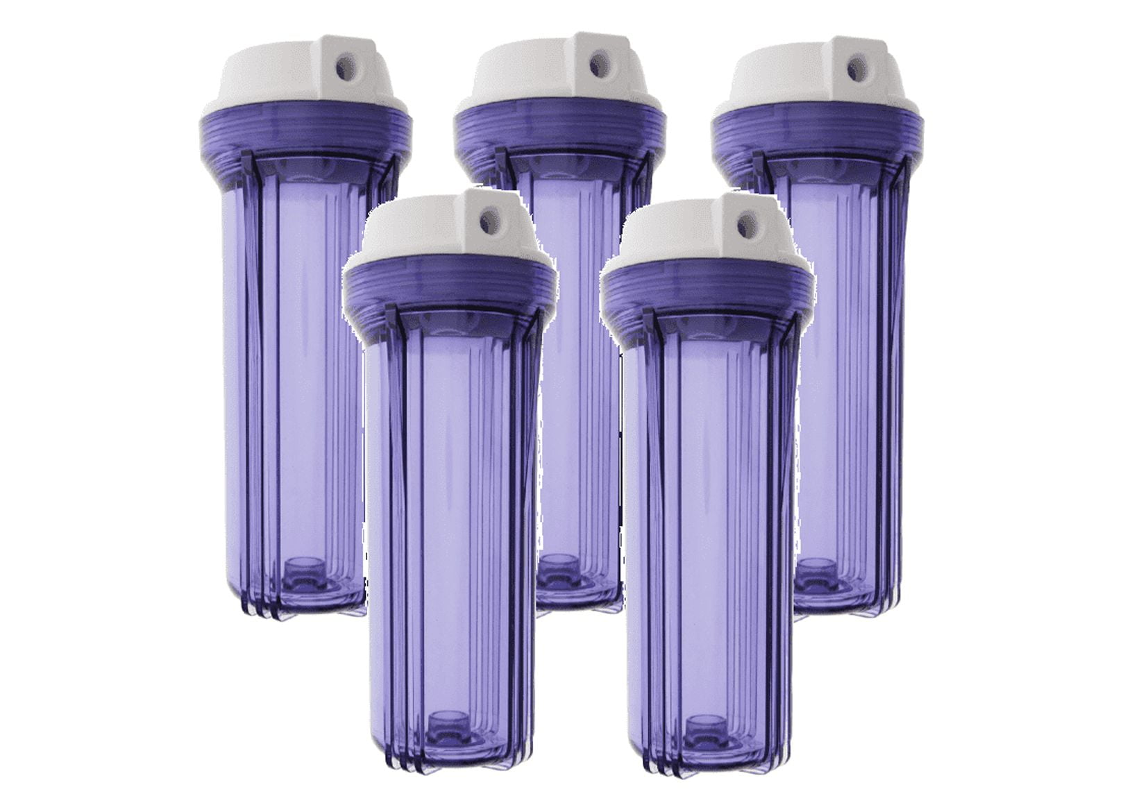 Pack of 5: Clear Filter Housing Sump for Reverse Osmosis Water ...