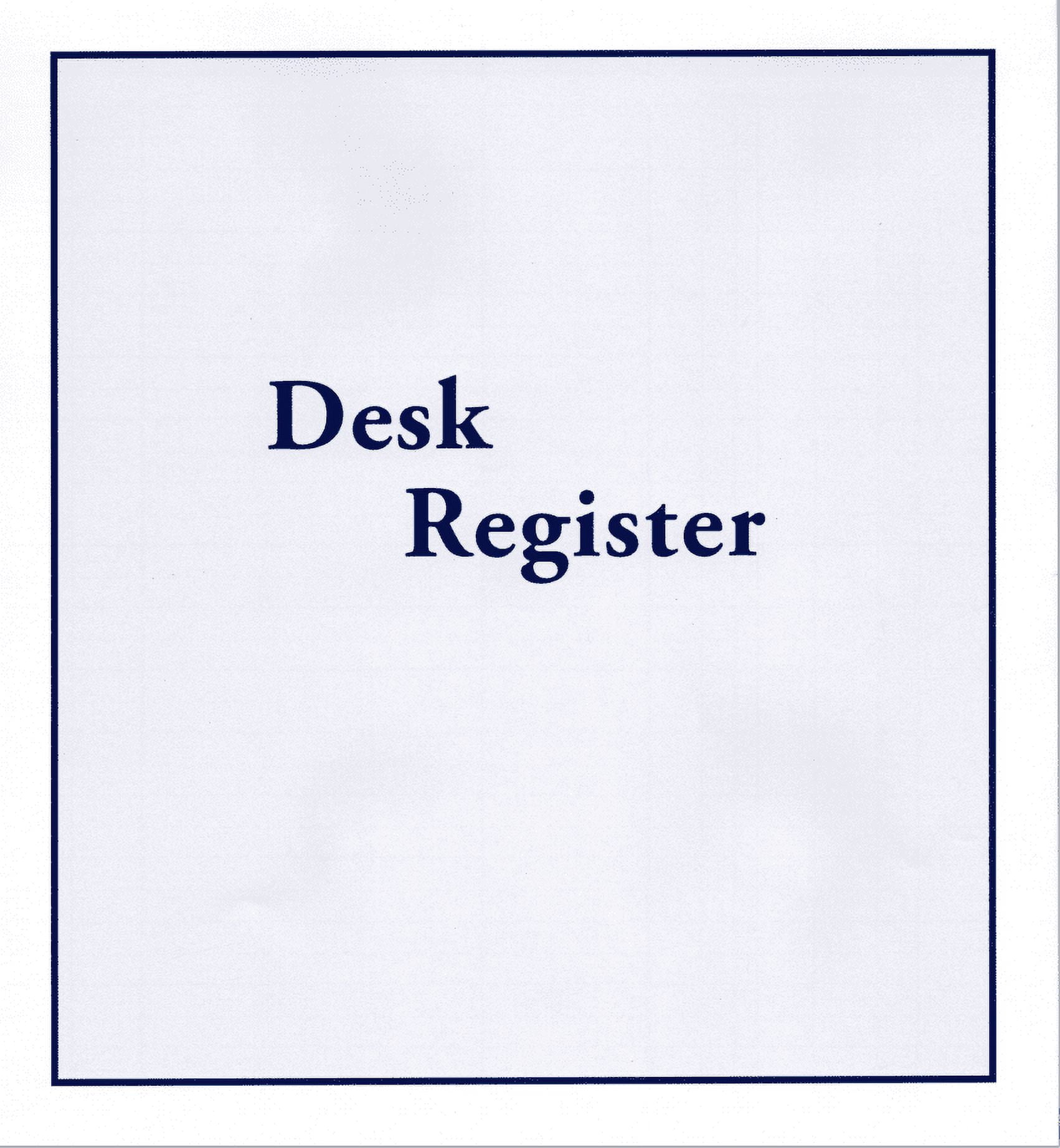 Pack of 5 Executive Business Deskbook Desk Registers Large Format Check ...