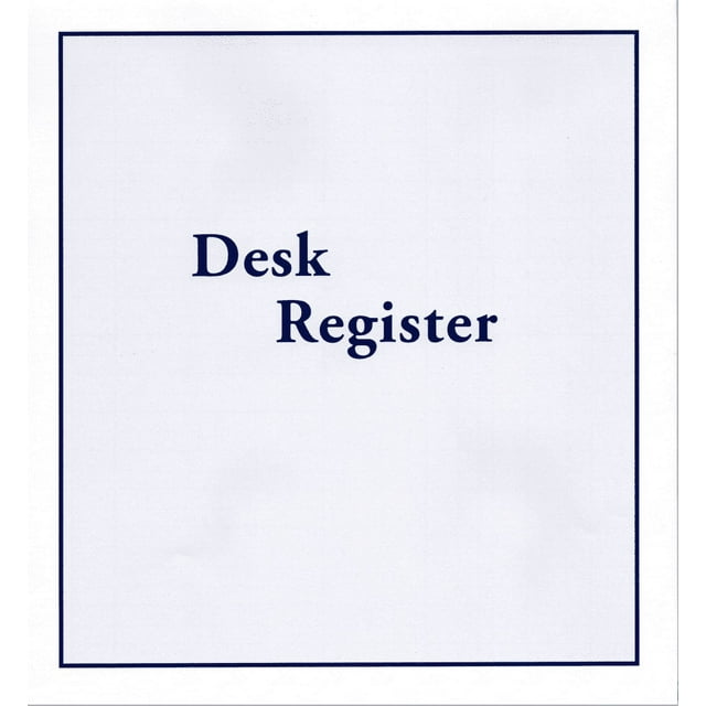 Pack of 5 Executive Business Deskbook Desk Registers Large Format Check ...