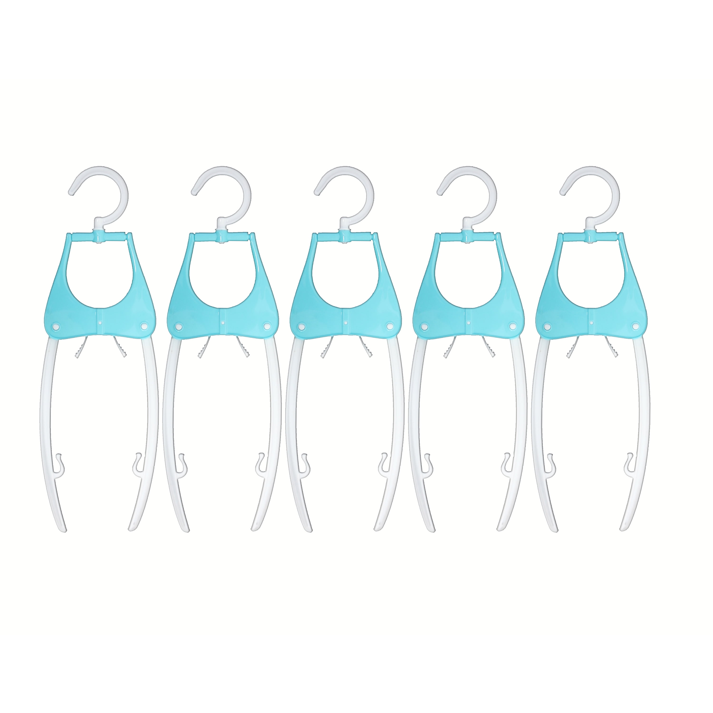 Pack of 5 Foldable Portable Plastic Hangers for Travel, Pink - Walmart.com