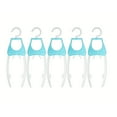 Pack of 5 Foldable Portable Plastic Hangers for Travel, Pink - Walmart.com