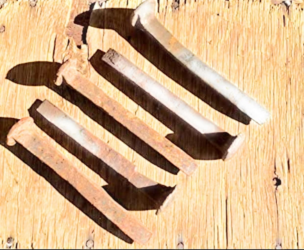 Pack of 5 Genuine Vintage Railroad Spikes - with Rusting, Patina and ...