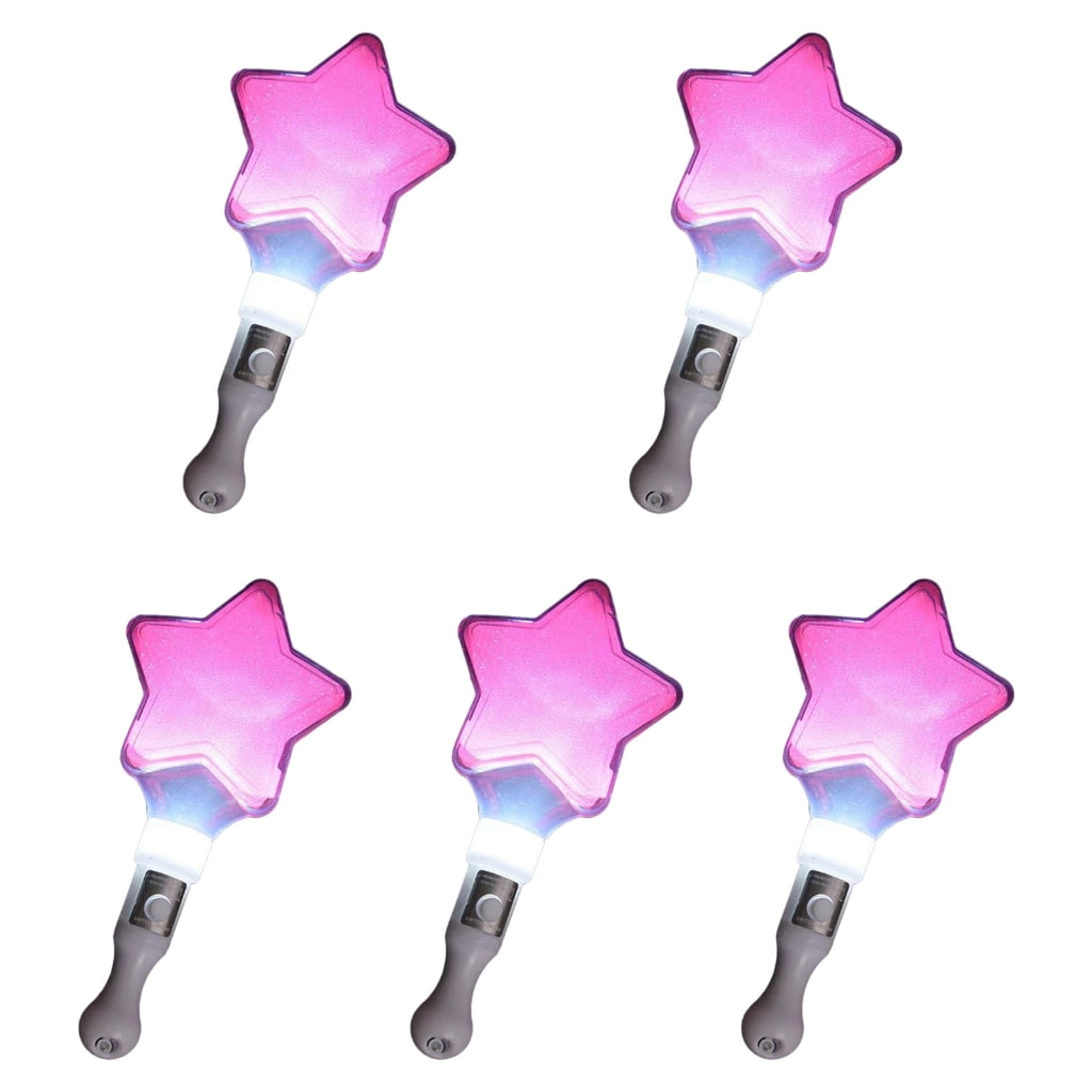 Pack of 5 Light Up Wand Sticks Muti-Color Flashing Wands for Party ...