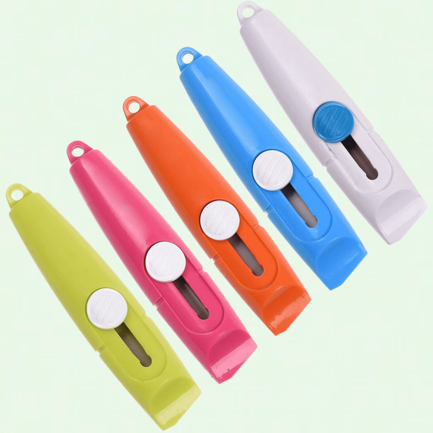 Pack of 5 Mini Retractable Utility Knife Box Cutter - Random Color ...