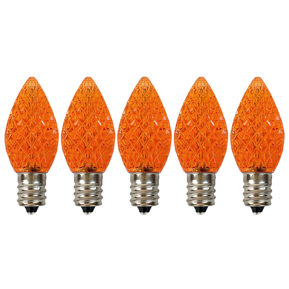Vickerman C9 Faceted LED Orange Twinkle Replacement Bulb - Walmart.com