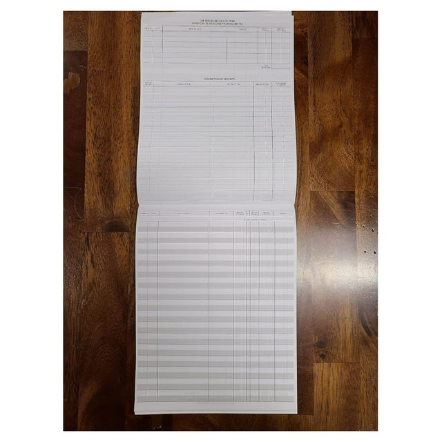 Pack of 5 Premium Check Registers for Deskbook Checks, Secretary Desk ...