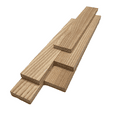 Pack of 5, Premium Wood Cut Offs White Ash - 1/2" x 2" x 12", DIY Craft ...