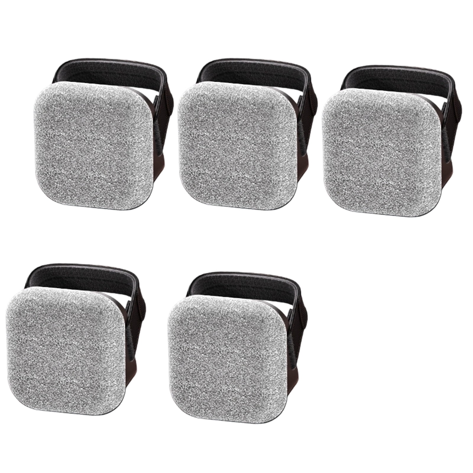Pack of 5 Quiet Anti Slip Caster Stoppers Fixing Pad Minimize Noise ...