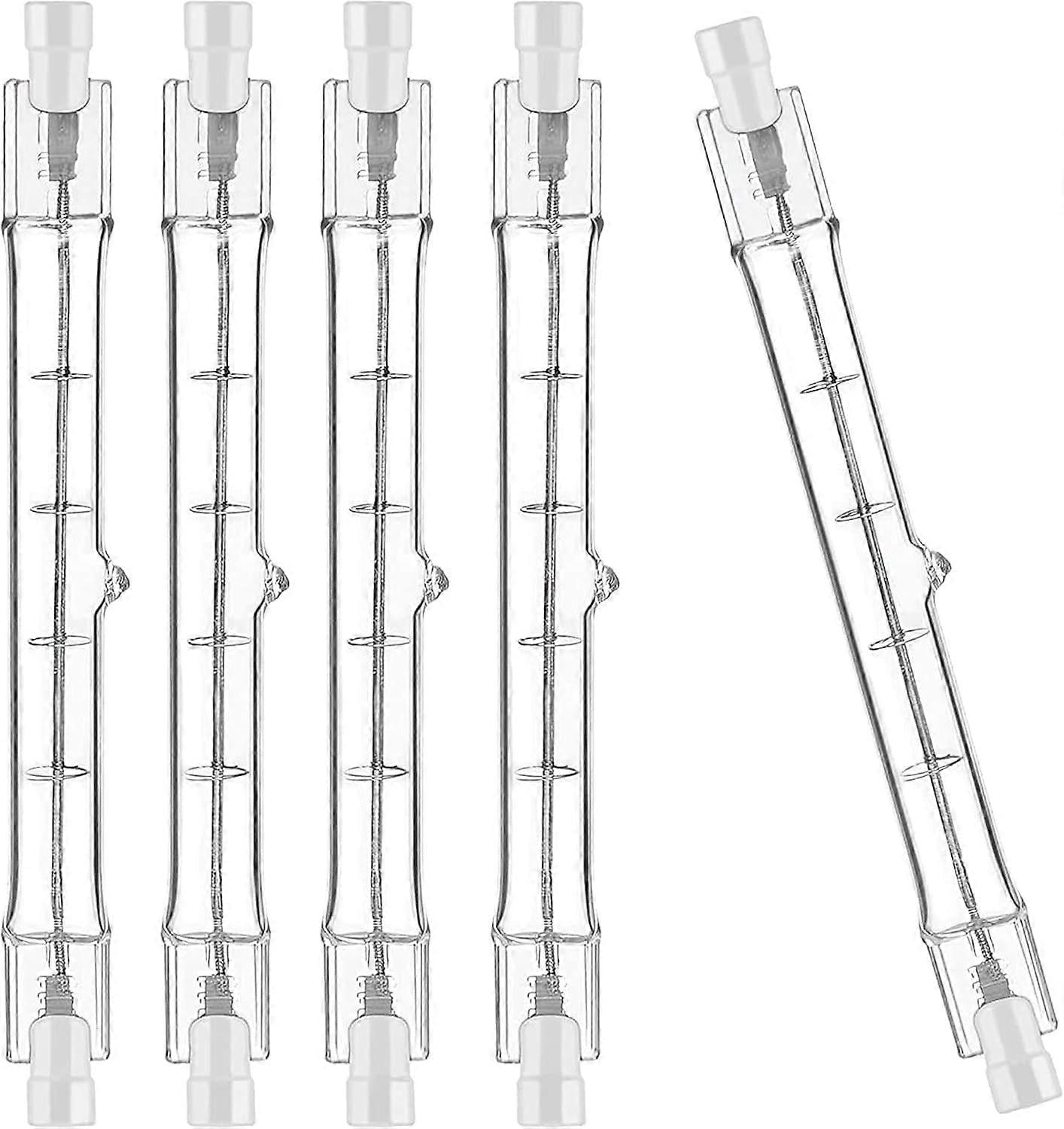 Pack of 5 R7S Halogen Bulb 118mm 300W 230V, R7S Halogen Rod 118mm, R7S ...