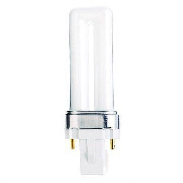 Pack of 5 Satco S8302, 2700K 7-Watt G23 Base T4 Twin 2-Pin Tube for ...