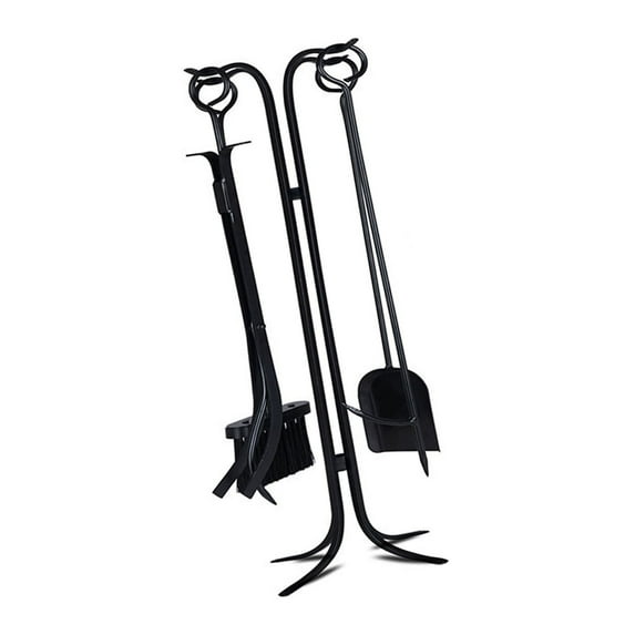Pack of 5 Strong Counterfeited Iron Firepit Tools Set Highlighting ...