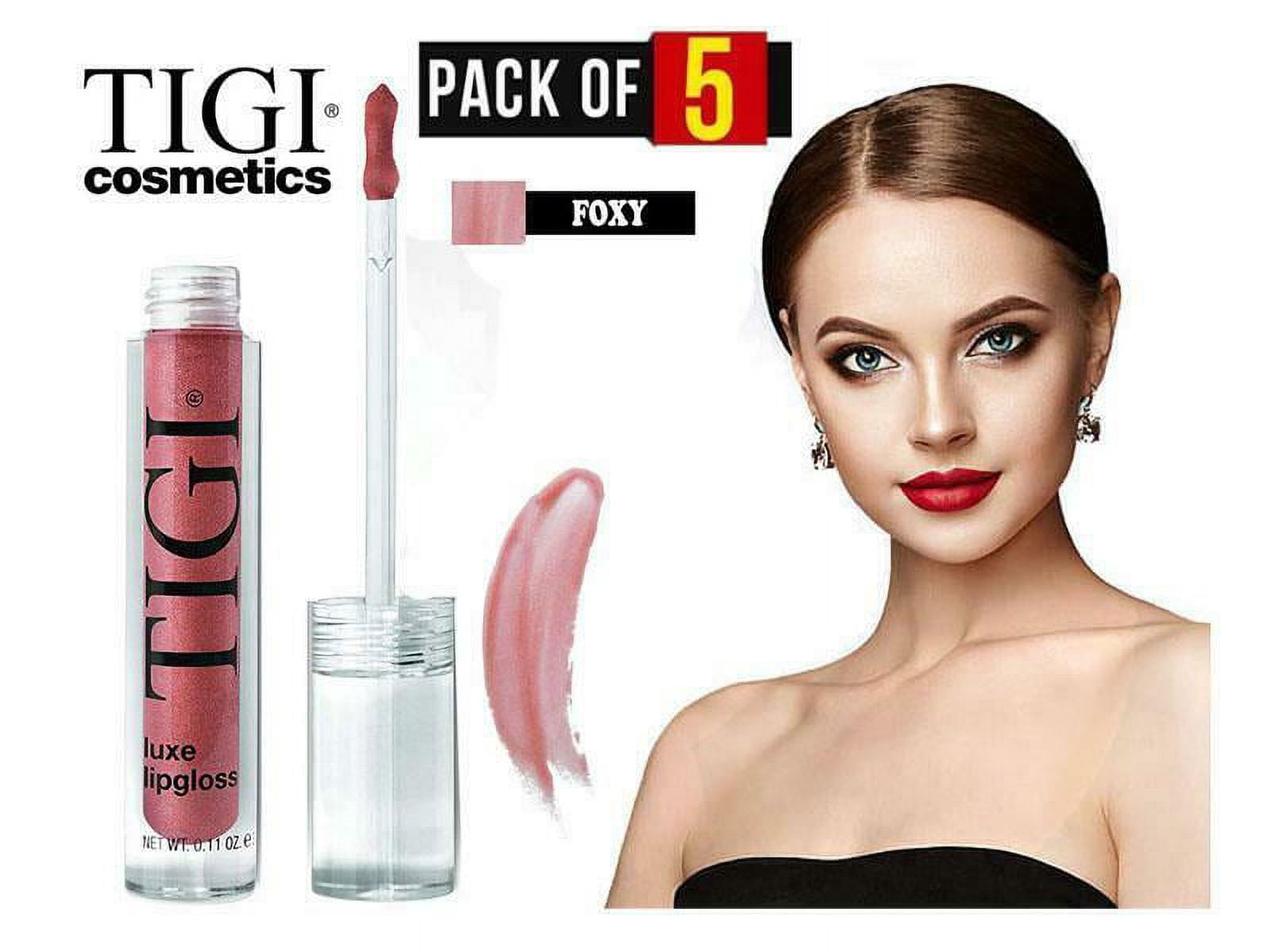Pack of 5 TIGI Cosmetics Luxe Lip-Gloss FOXY 0.11 Ounce - Walmart.com