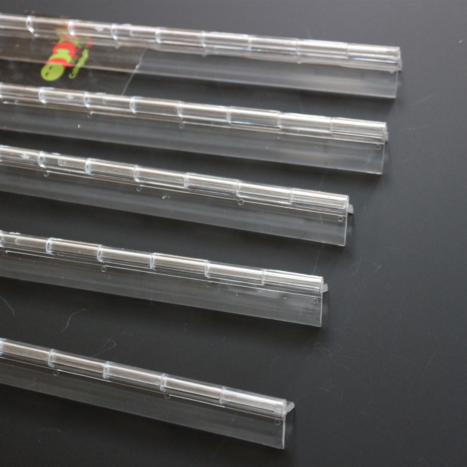 Pack of 5 Transparent, Clear Plastic Acrylic 300mm (12 in), Continuous ...