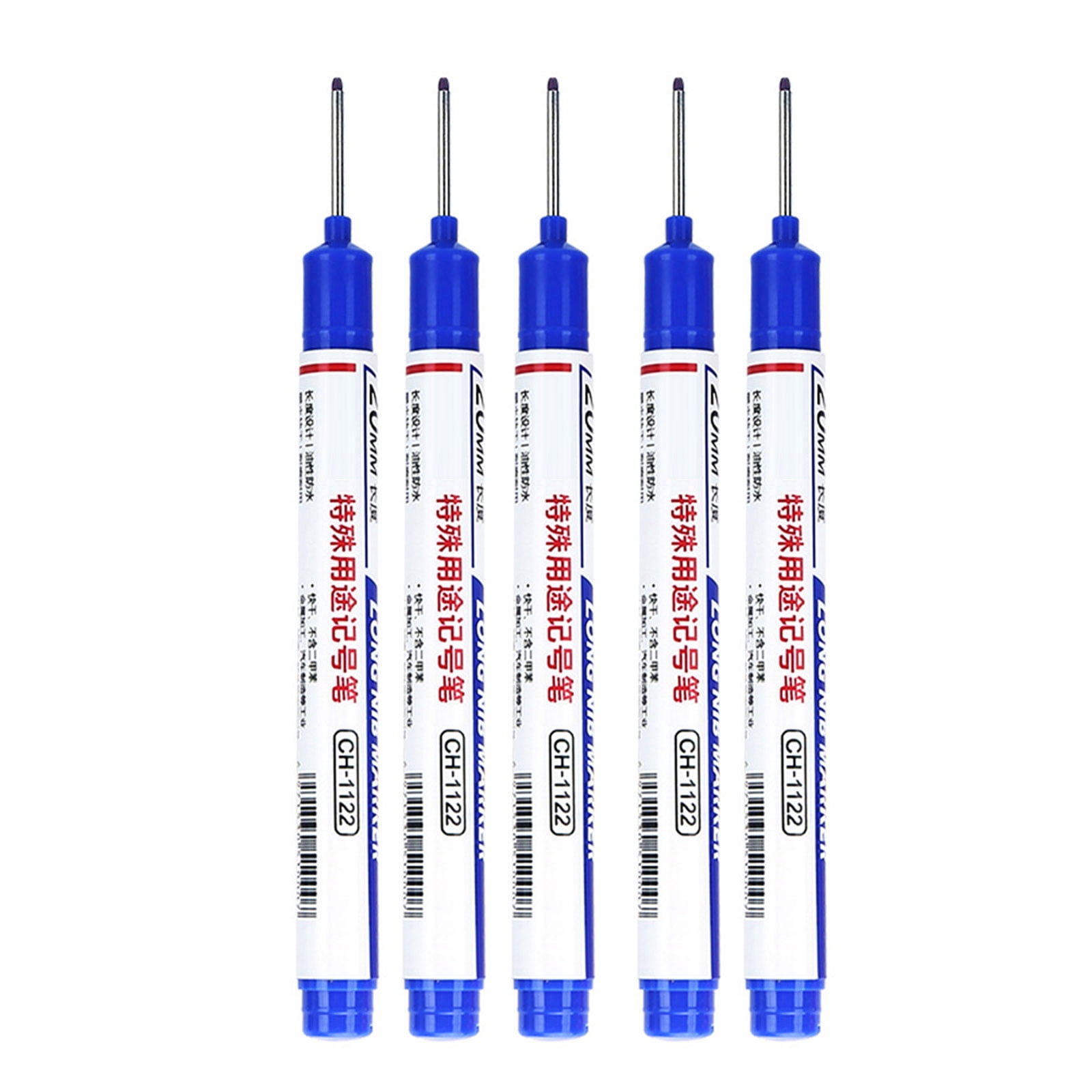 Pack of 5 Waterproof Industrial Markers Marking Pen with Quick Dry Inks ...